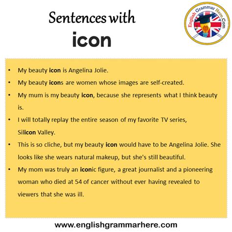 Sentences With Icon Icon In A Sentence In English Sentences For Icon