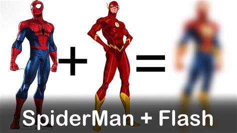 Spiderman And Flash Fusion Epic Super Heros Merge Youtube