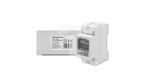 Qoltec Jednofazowy elektroniczny licznik miernik zużycia energii na