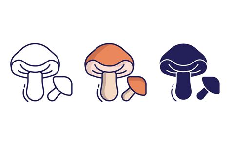 Porcini Mushroom Vector Icon 23160989 Vector Art At Vecteezy