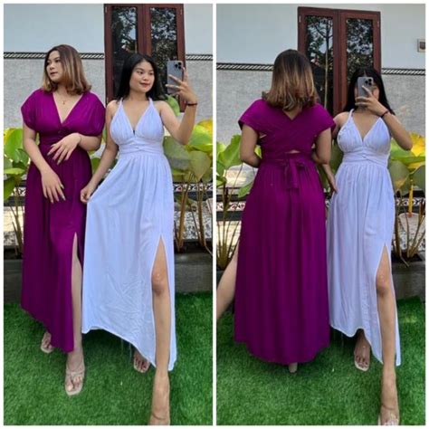 Jual Busy Dres Long Dres Rayon 1 Dres Jadi 3 Model Summer Dres Wanita Shopee Indonesia