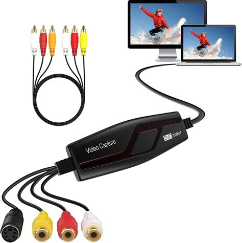 vixlw video capture card usb 2 0 rca to usb video capture device video to digital