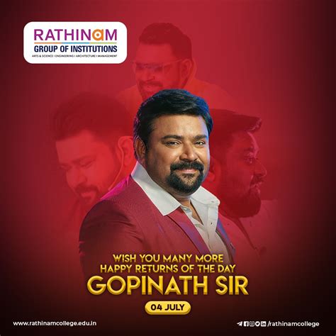 Happy Birthday Gopinath Rathinam Group Of Institutions