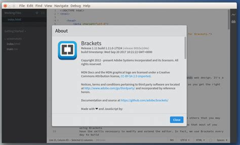 The Modern Text Editor Brackets Releases 111 With Full Linux Support