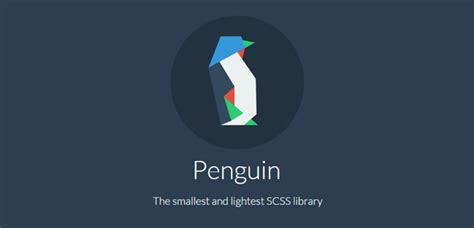 penguin a light scss library designbeep