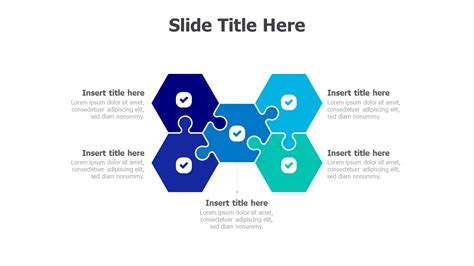 Steps Hexagons Inforgraphics Slides