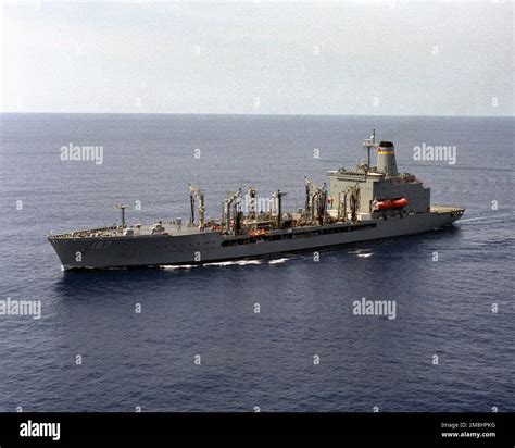 A Port Bow View Of The Fleet Oiler USNS HENRY J KAISER T AO Underway Country Atlantic