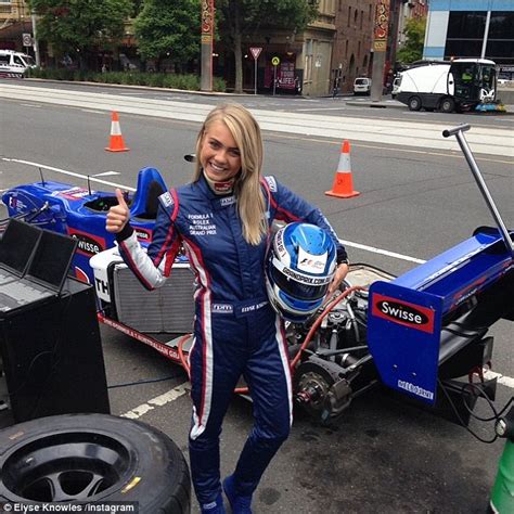 Elyse Knowles Steps Out In Tight Backless Dress At Formula One Event