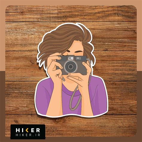 استیکر ۰۵۱۴ دختر عکاس هایکر