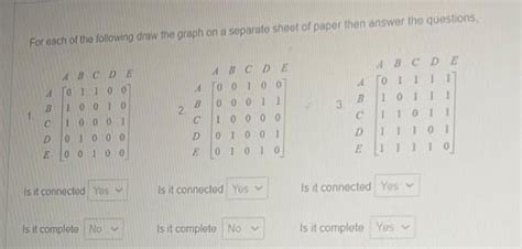 [answered] for each of the following draw the graph on a separate sheet