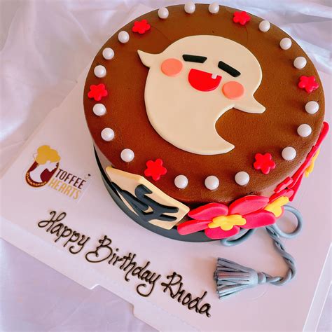 Cute Ghost Cake Toffee Hearts Confectionery