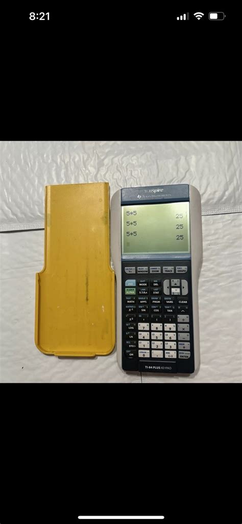 Texas Instrument Ti Nspire Graphing Calculator W Cover Tested Ti 84 Plus Keypad