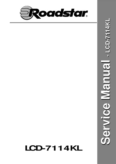 Roadstar Lcd Chassis Xx Lcd 7114kl Service Manual Download Schematics