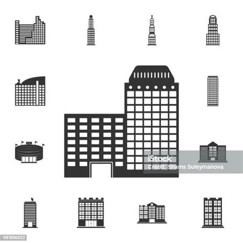 Icône De Construction De Ville Illustration De Lélément Simple