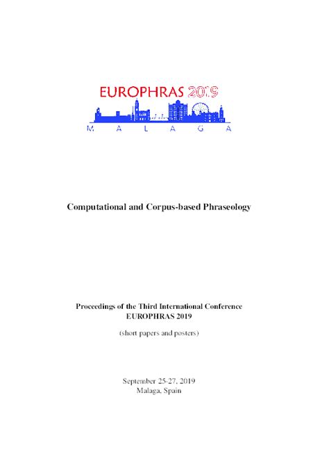 Pdf Phraseology In Learner Language The Case Of French Idioms And