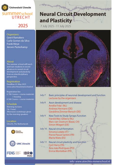 Neural Circuit Development And Plasticity Utrecht Summer School