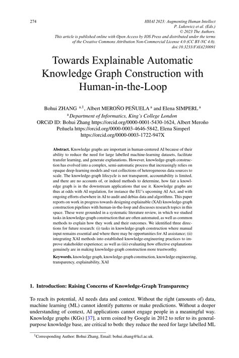 pdf towards explainable automatic knowledge graph construction with