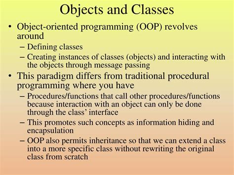 Ppt Objects And Classes Powerpoint Presentation Free Download Id