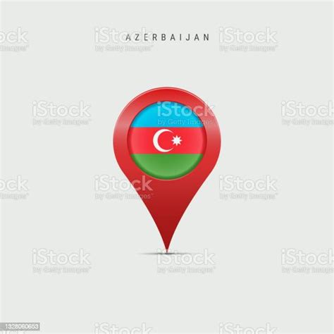 아제르바이잔의 국기와 눈물 방울지도 마커 벡터 일러스트레이션 3차원 형태에 대한 스톡 벡터 아트 및 기타 이미지 3차원 형태