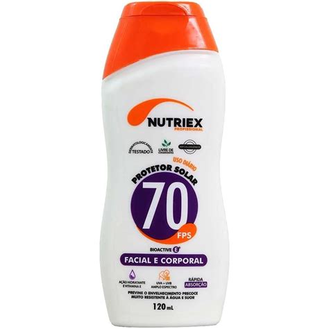 Protetor Solar Fps 70 Facial E Corporal Nutriex 120ml Shopee Brasil