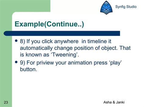 Synfig Ppt Graphics Software Computer Software And Applications