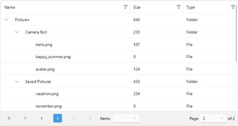Net Maui Treedatagrid Paging Telerik Ui For Net Maui