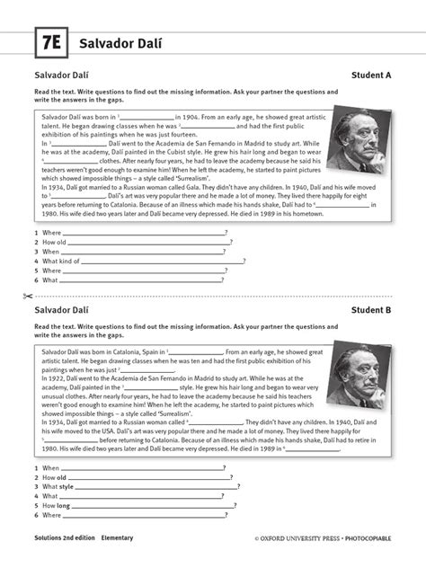 Classroomactivity7e Pdf Salvador Dalí