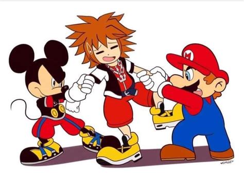 Riku Sora And Kairi Art By Ragewang Rkingdomhearts