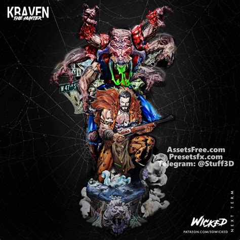 Man Spider Statue 3d Print Model Download Free