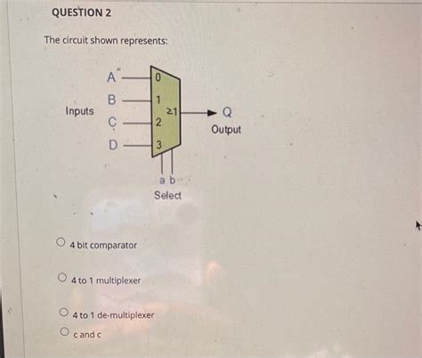 Solved Which Of The Following Logic Expressions Represents