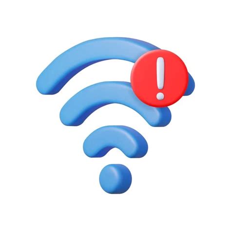 3d Wi Fi S Mbolo Descon Ctate Es Un Problema Se Al De Advertencia