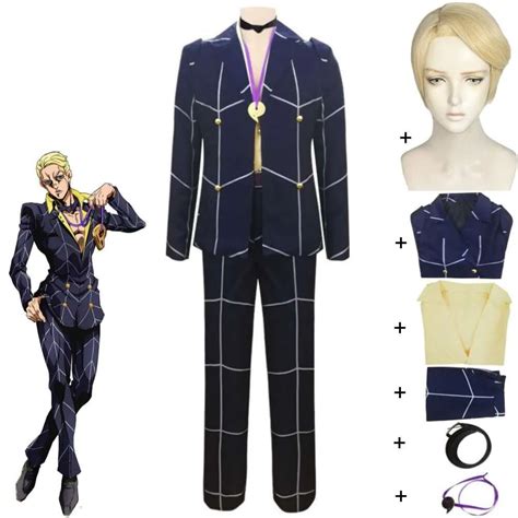 Anime Jojos Bizarre Adventure Cosplay Prosciutto Costume
