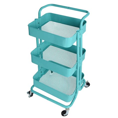 Buy Pratcgoods Rolling Storage Cart Utility 3 Tier Rolling Cart