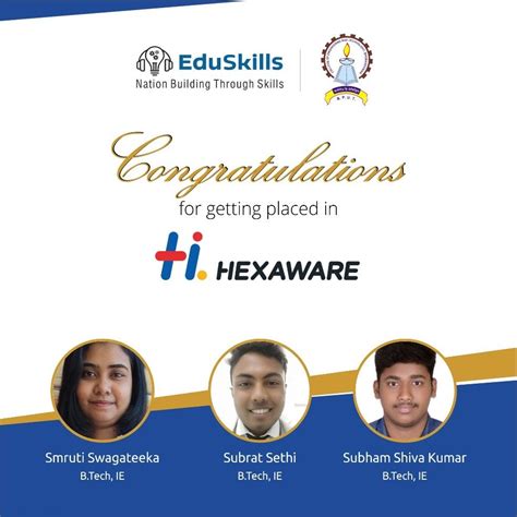 Smruti Swagateeka On Linkedin Eduskills Foundation Training And Placement Cell Cet Bhubaneswar