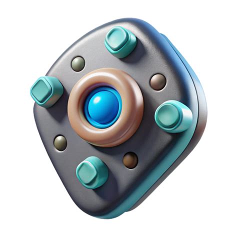 Extraordinary Vintage Symbiotic Tech Sensor With Intricate Design Isolated Professional 57861421 Png