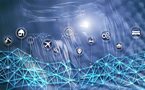 Premium Photo Iot Internet Of Things Digital Technology Concept Server Room Background
