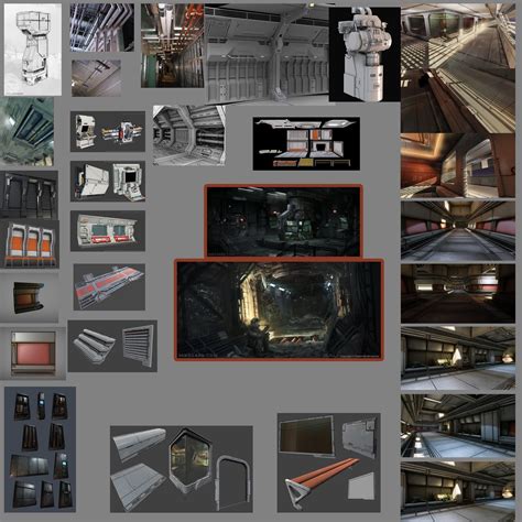 Unity Sci Fi Interior WIP Polycount