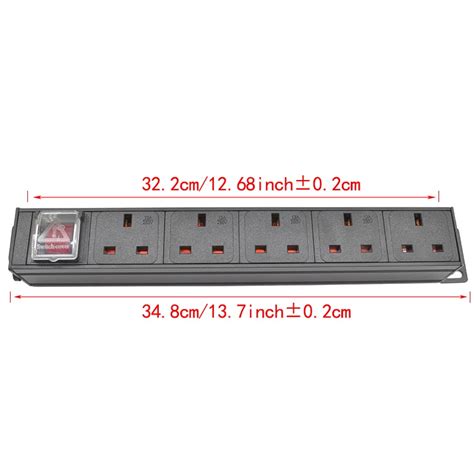 Wireless C14 Port Pdu Power Distribution Unit 2 18 Ways Uk 3 Pin Output Socket Aluminum Alloy