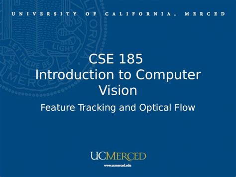 ppt cse 185 introduction to computer vision feature tracking and