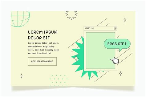 Premium Vector Retro Design Web Template