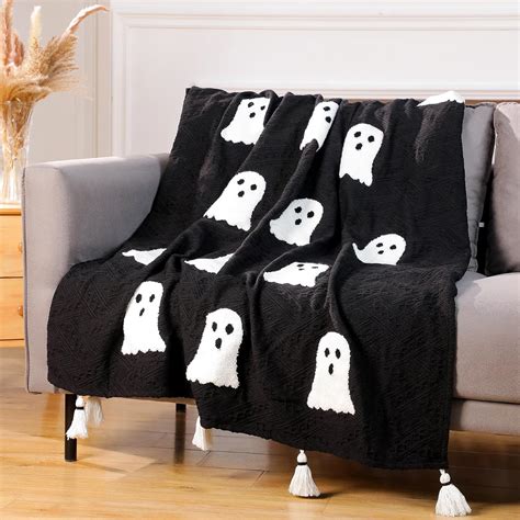 Vitalcozy 50x60 Halloween Ghosts Throw Blanket With