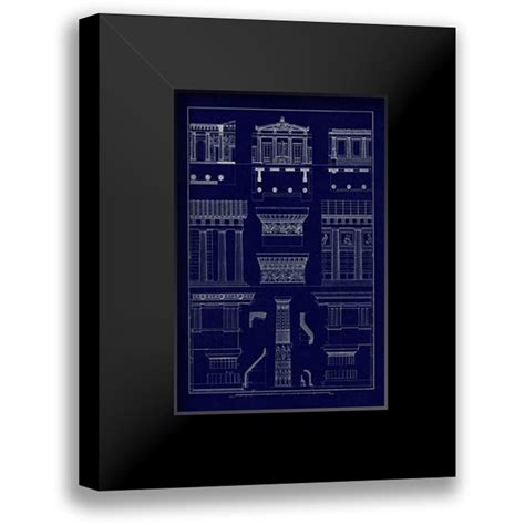 buhlmann j 13x18 black modern framed museum art print titled doric