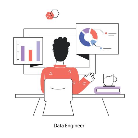 trendy data engineer 45799783 vector art at vecteezy