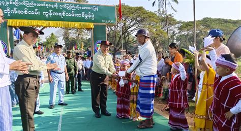 ညောင်တုန်းမြို့နယ်တွင် ၇၇ နှစ်မြောက် ပြည်ထောင်စုနေ့ကို ဂုဏ်ပြုကြိုဆိုသောအားဖြင့် ကွန်ကရစ်လမ