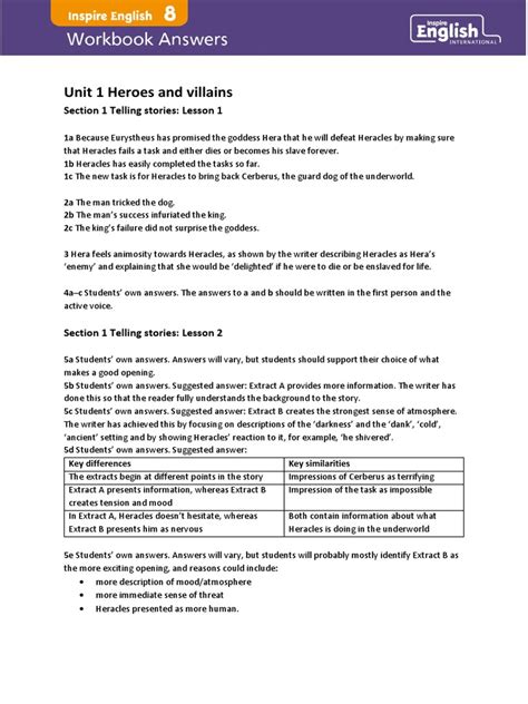 Inspire English Year 8 Workbook Answer Key Pdf Hera Persuasion