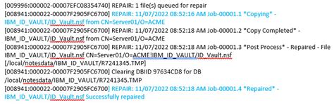 ID Vault Invalid Or Nonexistent Document Error Caused By Cluster Symmetry Repair DominoDiva