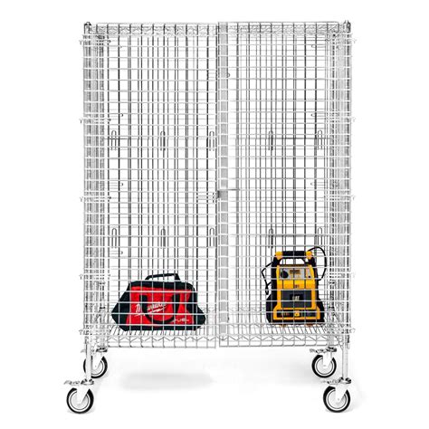 18d Chrome Wire Security Carts The Shelving Store