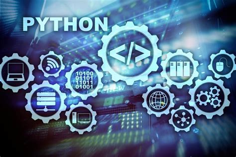 Premium Photo Python Programming Language On Server Room Background