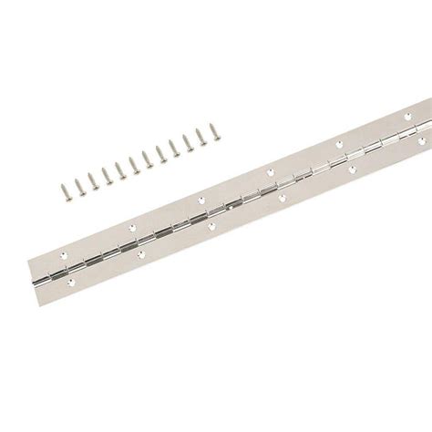 Everbilt 1 116 In X 12 In Bright Nickel Continuous Hinge 29086 The