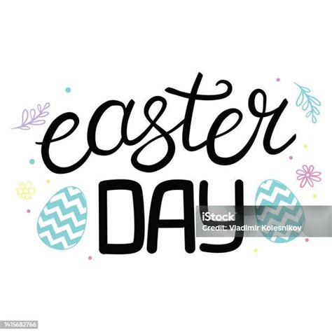 손은 행복한 부활절 텍스트를 스케치했습니다 그려진 부활 일요일 엽서 카드 초대장 포스터 배너 템플릿 레터링 타이포그래피 검은색에